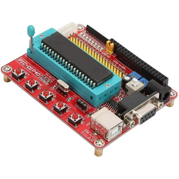 Micro chip Learning Board, Microcontroller Development Board with RS232 ...