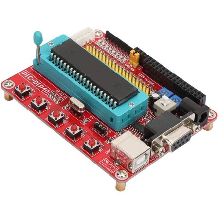 Micro chip Learning Board, Microcontroller Development Board with RS232 Interface,PIC16F877A ...