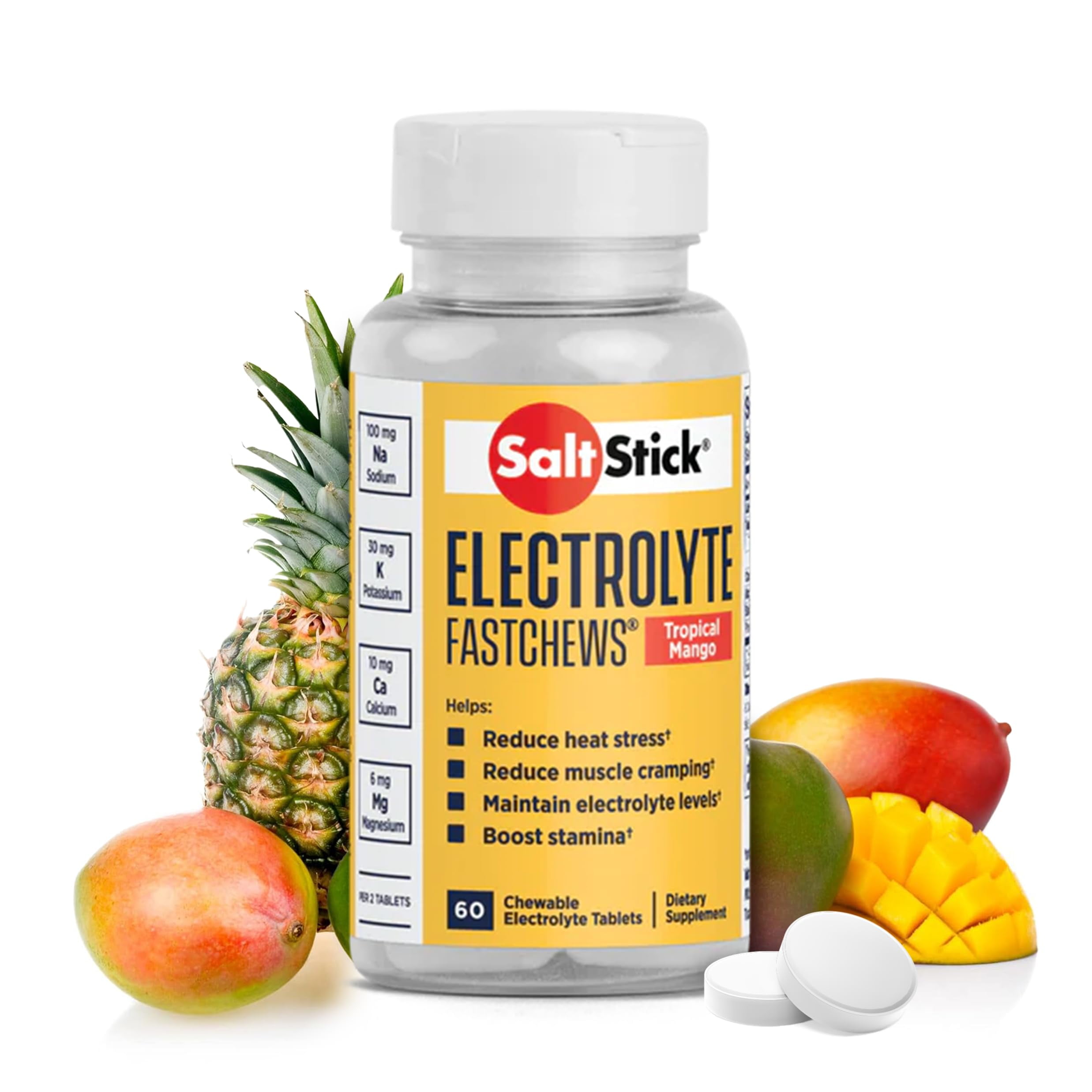 Electrolyte FastChews SaltStick Tropical Mango 60 comprimidos | Walmart ...