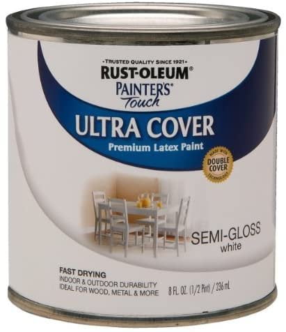 Rust-Oleum 1993730 Painters Touch Latex, Semi-Gloss White Color: Semi ...