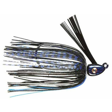 Strike King SHAHCSJ38-2 Hack Attack Swim Jig, 0.38 oz. - Black Blue ...