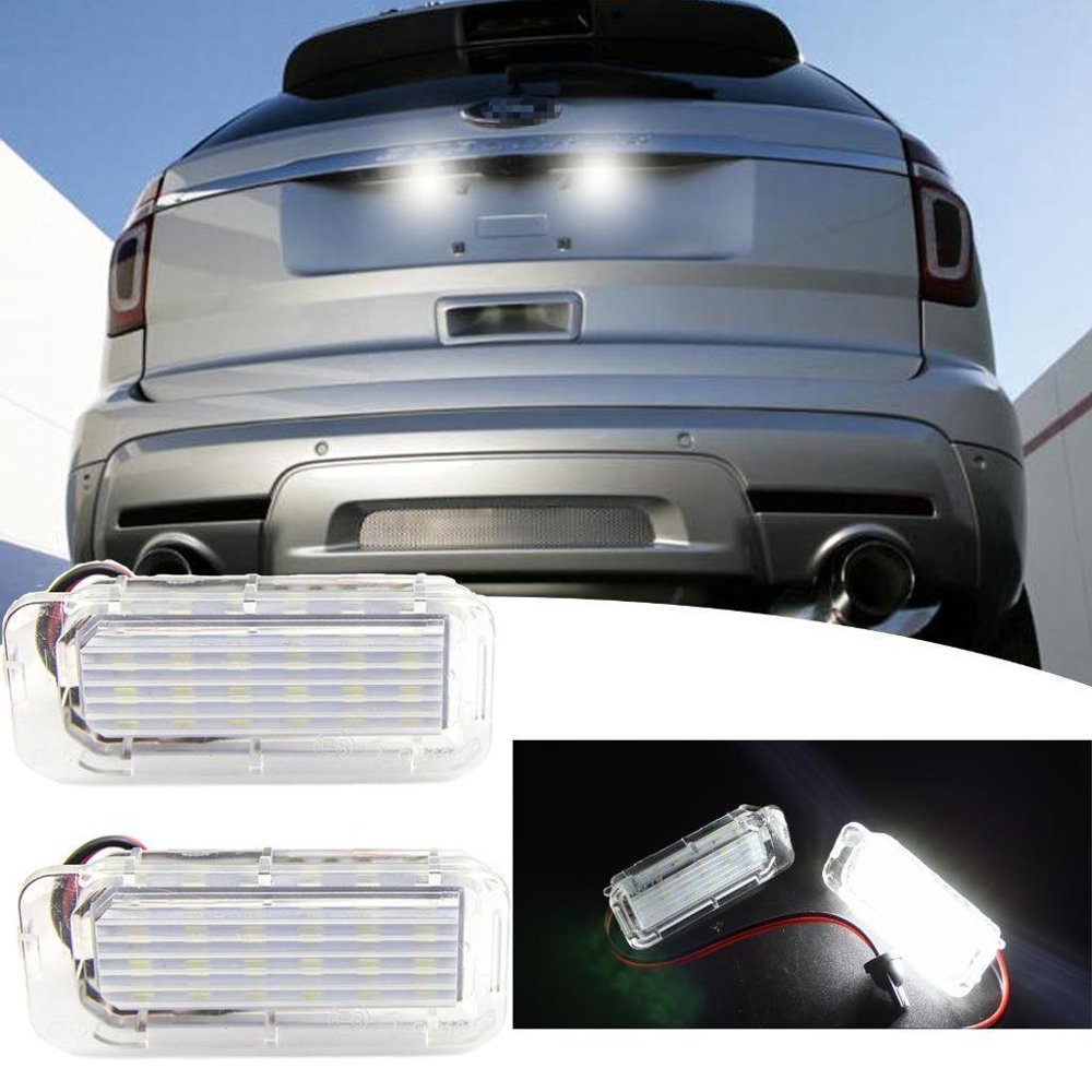 Xotic Tech 2pcs Error Free White LED License Plate Lights Lamps for ...