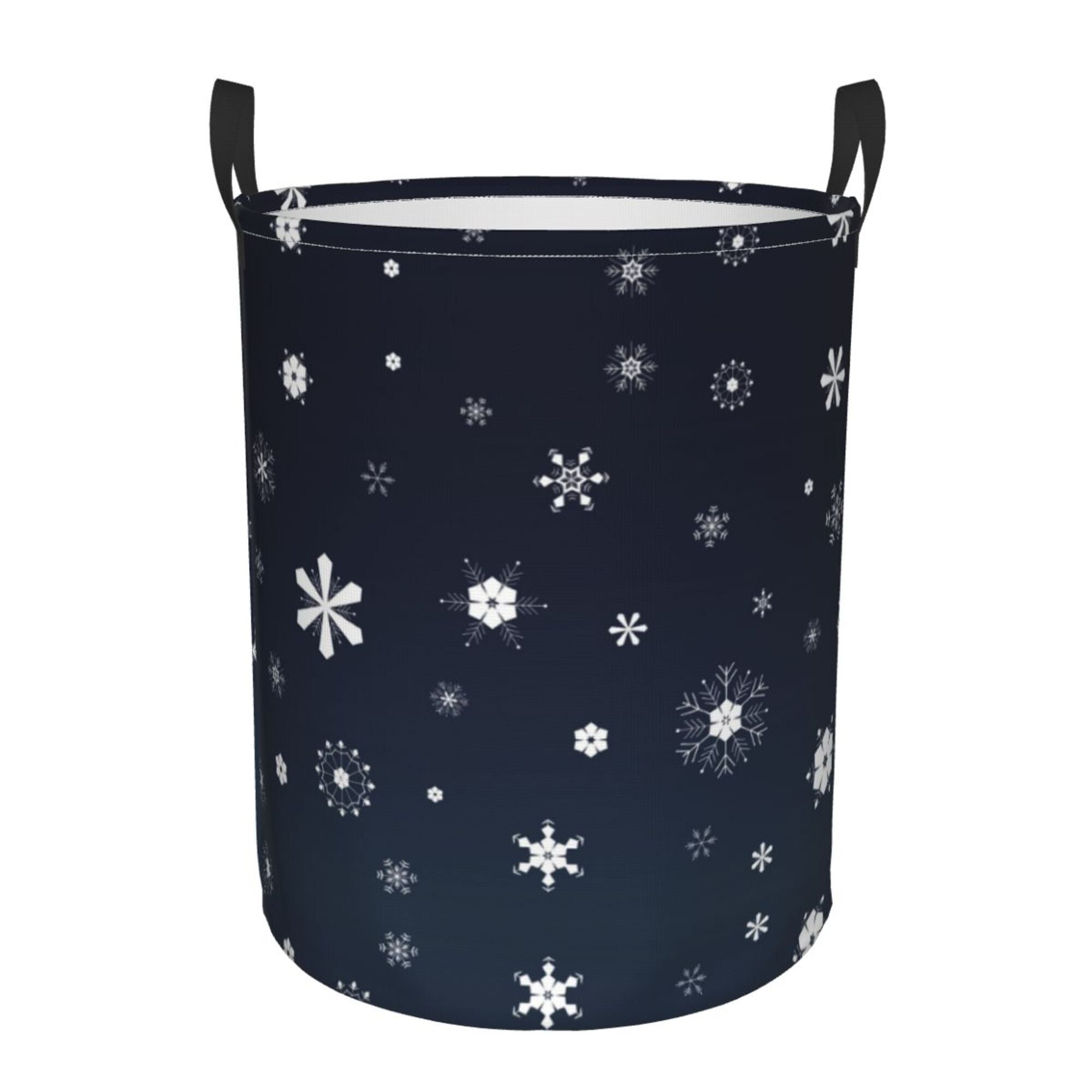 XMXY Round Laundry Basket Organizer, Snowflake Flower Waterproof ...
