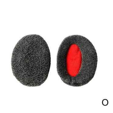 Ear Mitts Bandless Ear Muffs For Men & Women, White Fleece Ear Warmers ...