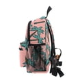 Black Stroke Palm Tree Mini Backpack Cute Small Backpack with Chest ...