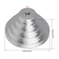 Aluminum A Type 5 Step Pagoda Pulley Wheel 150mm Outer Dia for Timing V ...