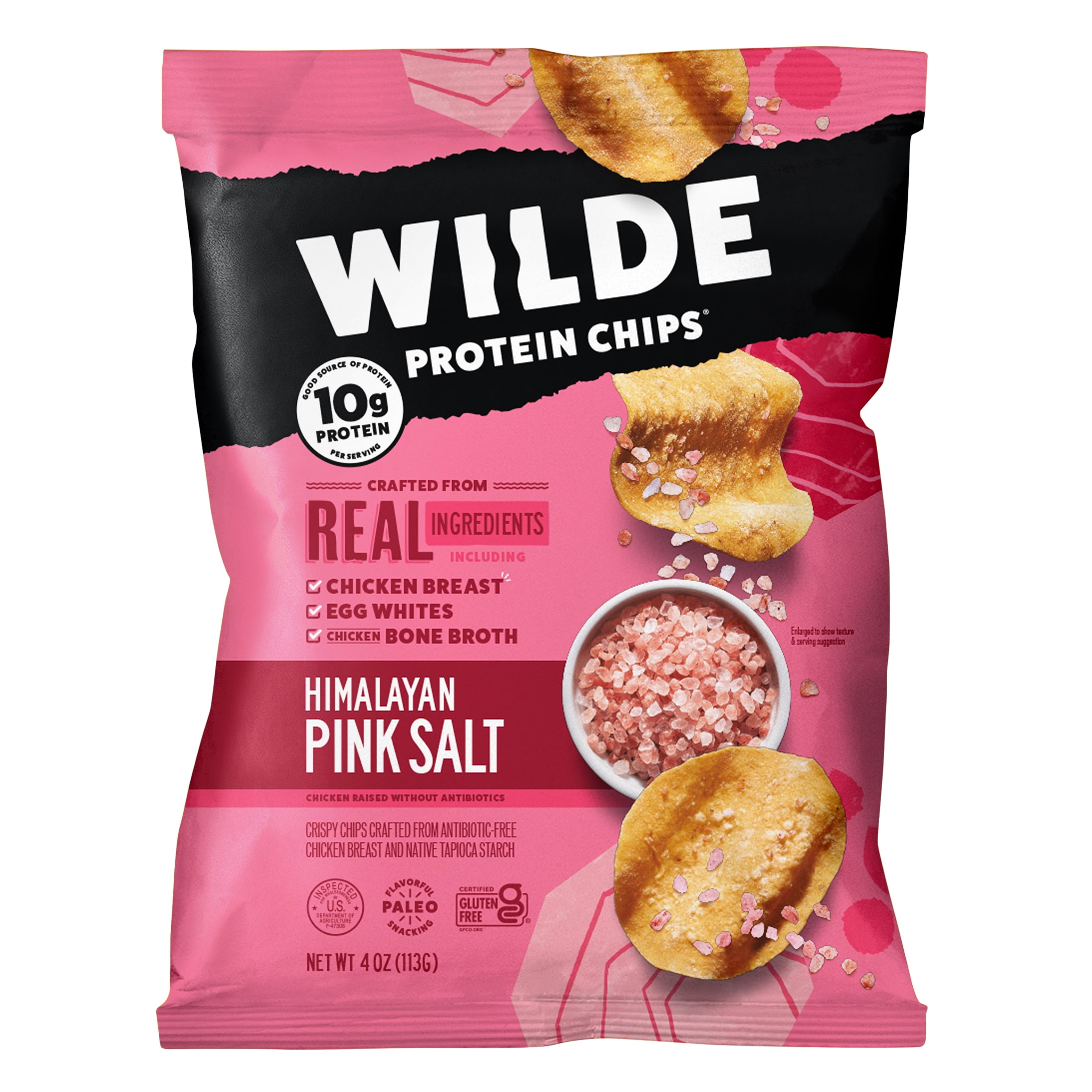 WILDE Protein Chips Himalayan Pink Salt 4.0oz - Walmart.com