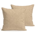 Beige Khaki Solid Pillow Covers Set of 2, Minimalist Cloth Oatmeal ...