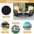 W WARMHOL 3 Pieces Wicker Patio Bistro Set, Outdoor Furniture Patio ...