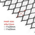 Unique Bargains Universal Car Auto Black Aluminum Alloy Hexagon Grille ...