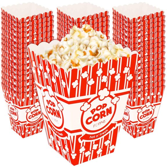 Poppy's Small Popcorn Boxes – 10 Pack 30 Oz Concession-Grade Popcorn ...