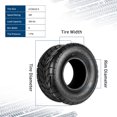 2 Pack 20x10-9 ATV UTV Tires 6PR All Terrain Tubeless Tires Heavy Duty ...