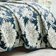 ESCA JB22386Q Asira Bedspread, Blue - 3 Piece - Queen Size - Walmart.com