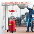 20-Gallon Oil Drain Tank, Air Operated Portable Oil Drainer with ...