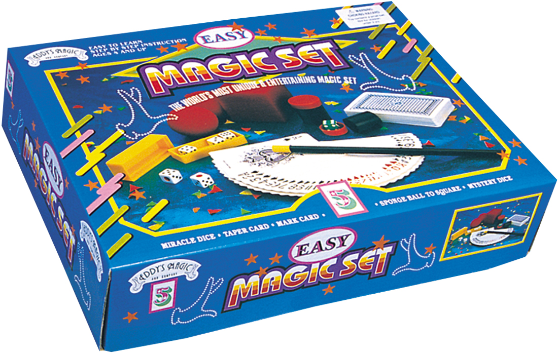 Eddy's Magic Kid's Easy Magic Starter Kit #5 62pc 12"x9" Magic Set ...