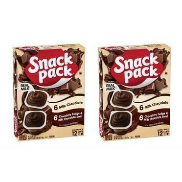 Snack Pack Sugar-Free Puddings - Chocolate & Vanilla Flavor, Family ...