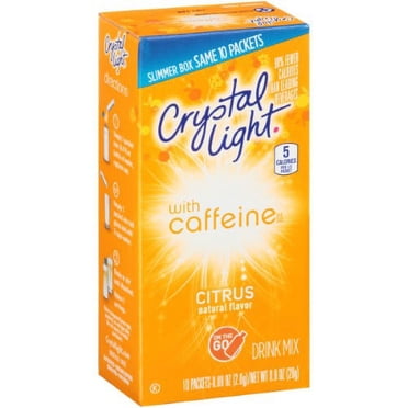 Crystal Light On The Go Splash, Citrus with Caffeine, 0.9 oz (Pack of 3 ...
