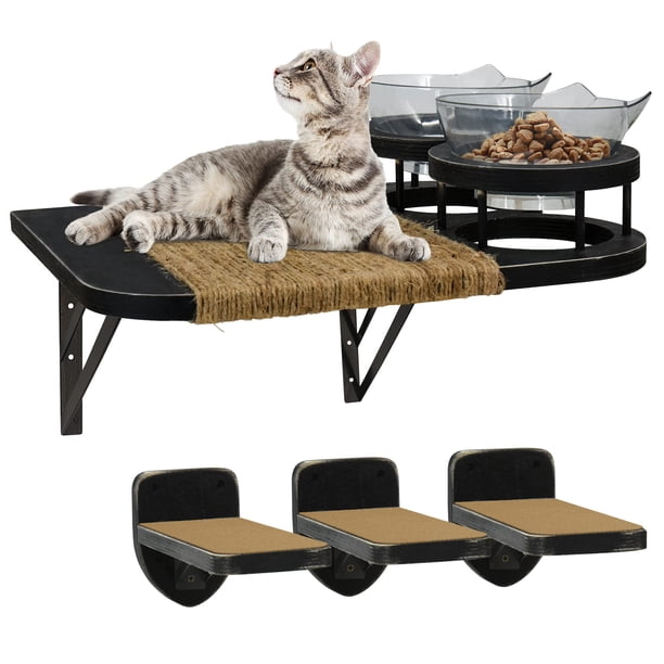 cat Hammock cat Wall Shelves with 3 Steps, cat Shelves and Perches with ...