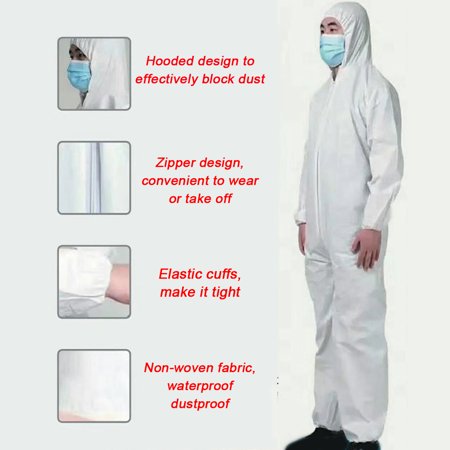 Disposable Protective Suit Safety Clothing Security SMS Non-woven ...