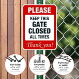 Please Keep Gate Closed Sign, - Walmart.com