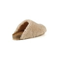 Fleeced Closed Toe Women's Sliders Clogs in Camel - Walmart.com