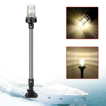 Shoreline Marine Boat Navigation Pole - SL23938 All-Round Stern Light ...