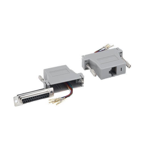 Kentek D-Sub STP Shielded Modular Adapter DB25 Female to RJ45 RJ-45 ...