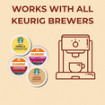 Starbucks & Dunkin Flavored Coffee Pods Variety Pack – 16 Flavors, 16 K-Cup Pods – Flavored K ...