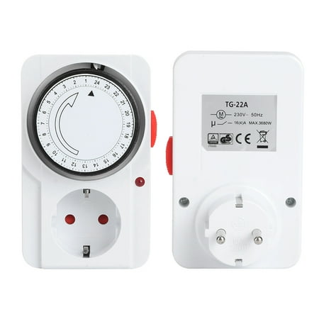 24H Mechanical Timer, Mechanical Timer Socket Indoor For Advertising ...