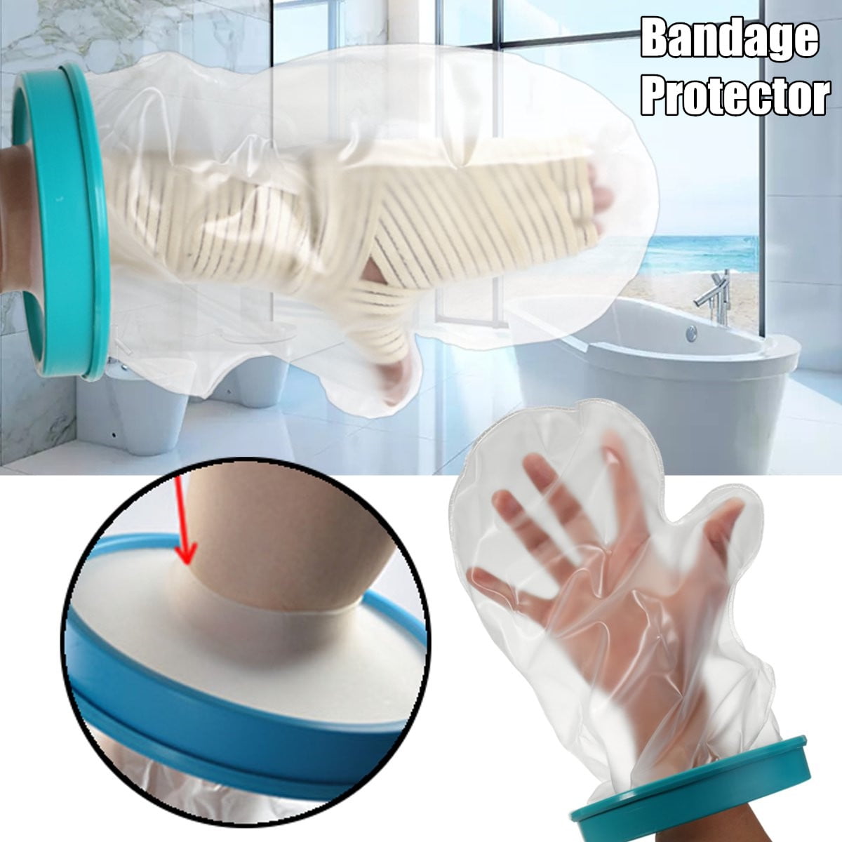 Seal Tight Cast Bandage Protector Watertight Protection Arm Leg Shower ...