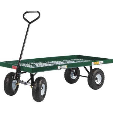 Farm-Tuff Lawn Cart Work Crate Garden Wagon, 600-lb. Capacity, 46in.L x ...