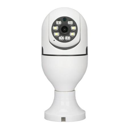 E27 Light Bulb CCTV, Two Way Wireless E27 Bulb Camera Pan Tilt Playback ...