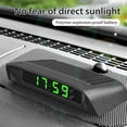2X Car Clocks with Night Display Thermometer Auto Internal Stick-on ...