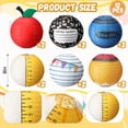 12 Pcs Back to School Classroom Paper Lanterns Classroom Hanging ...