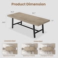 63-83" Extendable Dining Table, Industrial Rectangular Dining Room ...