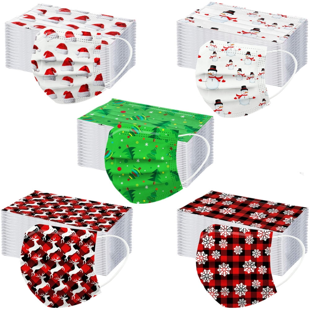 Mascarillas desechables JM 50 capas protectoras Navidad RV021031 ...