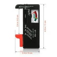 Simyoung Battery Tester, Universal Battery Checker for AAA AA C D 9V 1 ...