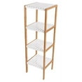Simpli Furnished LLC 4 Tier Storage Shelf Bookshelf, Bamboo - Walmart.com