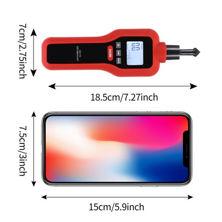 2 In 1 Digital Tachometer High Performance Portable Contact Tachometer ...