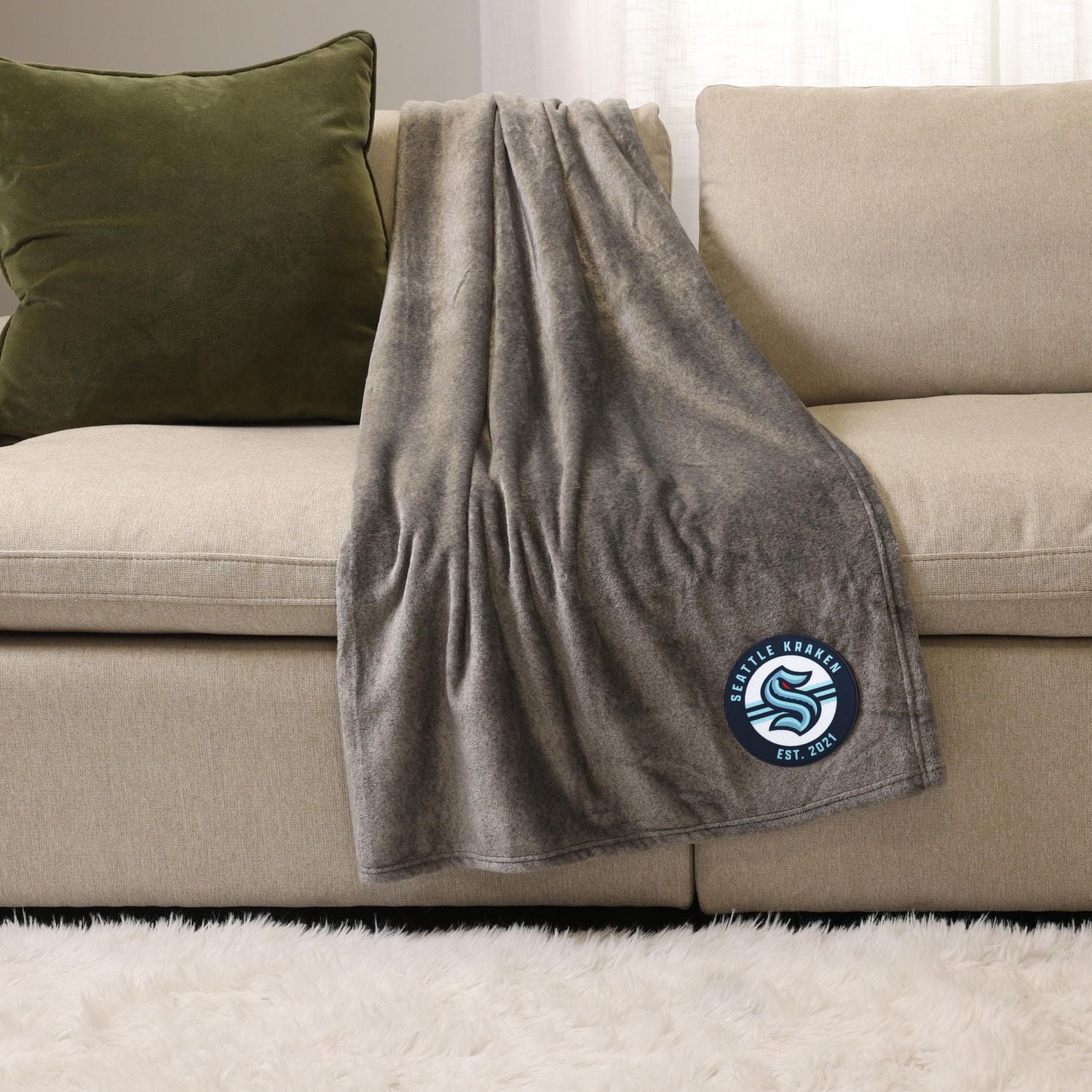 Click here for Nemcor Nhl  Nba  Mlb Grey Sports Throw Blanket  50... prices