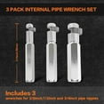 TYHREF-2026 Upgrade 3-Piece Internal Pipe Wrench Set, Pipe Nipple ...