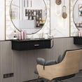 BoldGear Wall Mount Styling Station, Locking 1 Drawer Storage Beauty ...