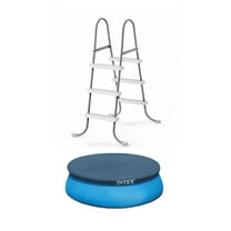 Intex Above Ground 42-Inch Steel Frame Swimming Pool Ladder ...