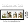 Americanflat 8x20 Collage Picture Frame to Display 4 Photos at Once ...