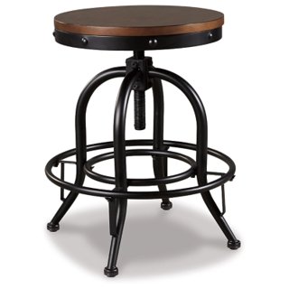 Tobias Designs 30" Swivel Solid Wood Bar Stool in Poet Desert Brown ...