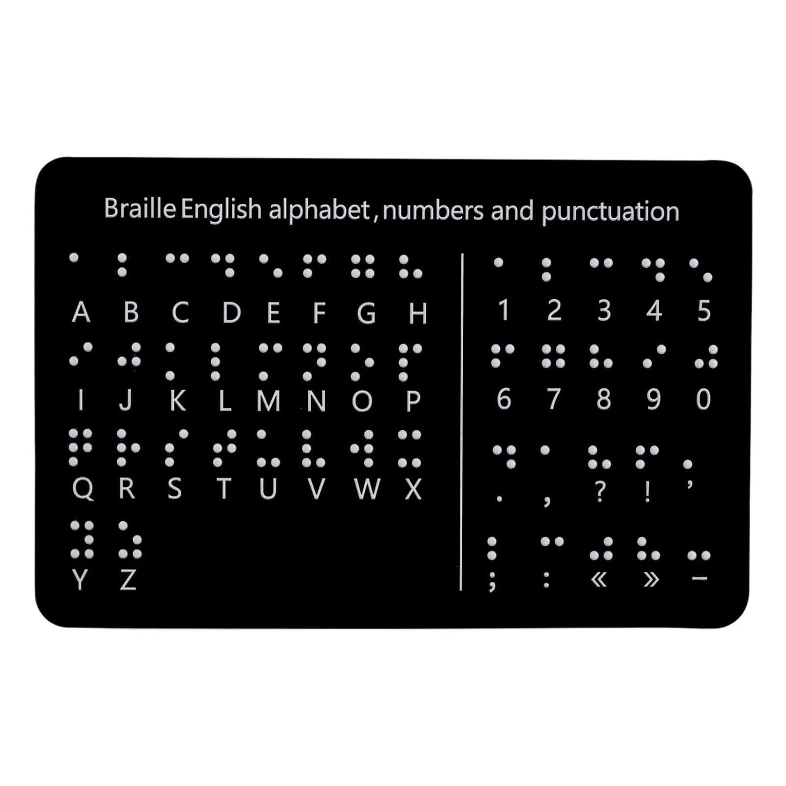 Tablero de alfabeto braille para aprendizaje de braille, compacto, de ...