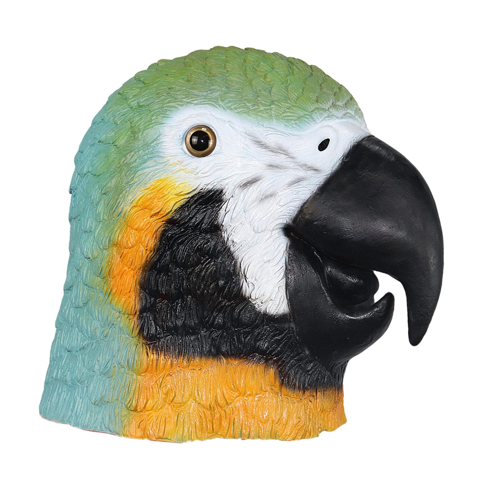 Máscara de cabeza de loro, accesorios de disfraces, accesorios de ...