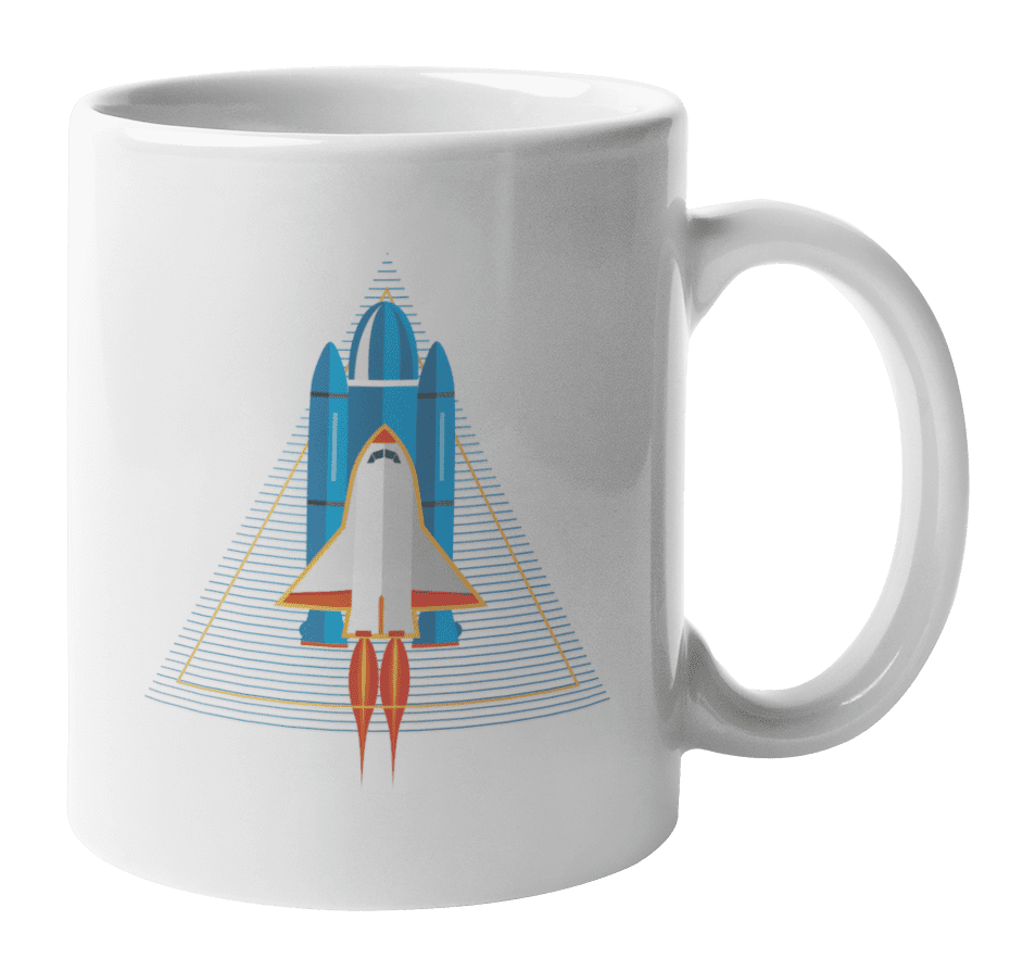 Space Shuttle. Graphic Design Collectible Coffee & Tea Gift Mug For ...