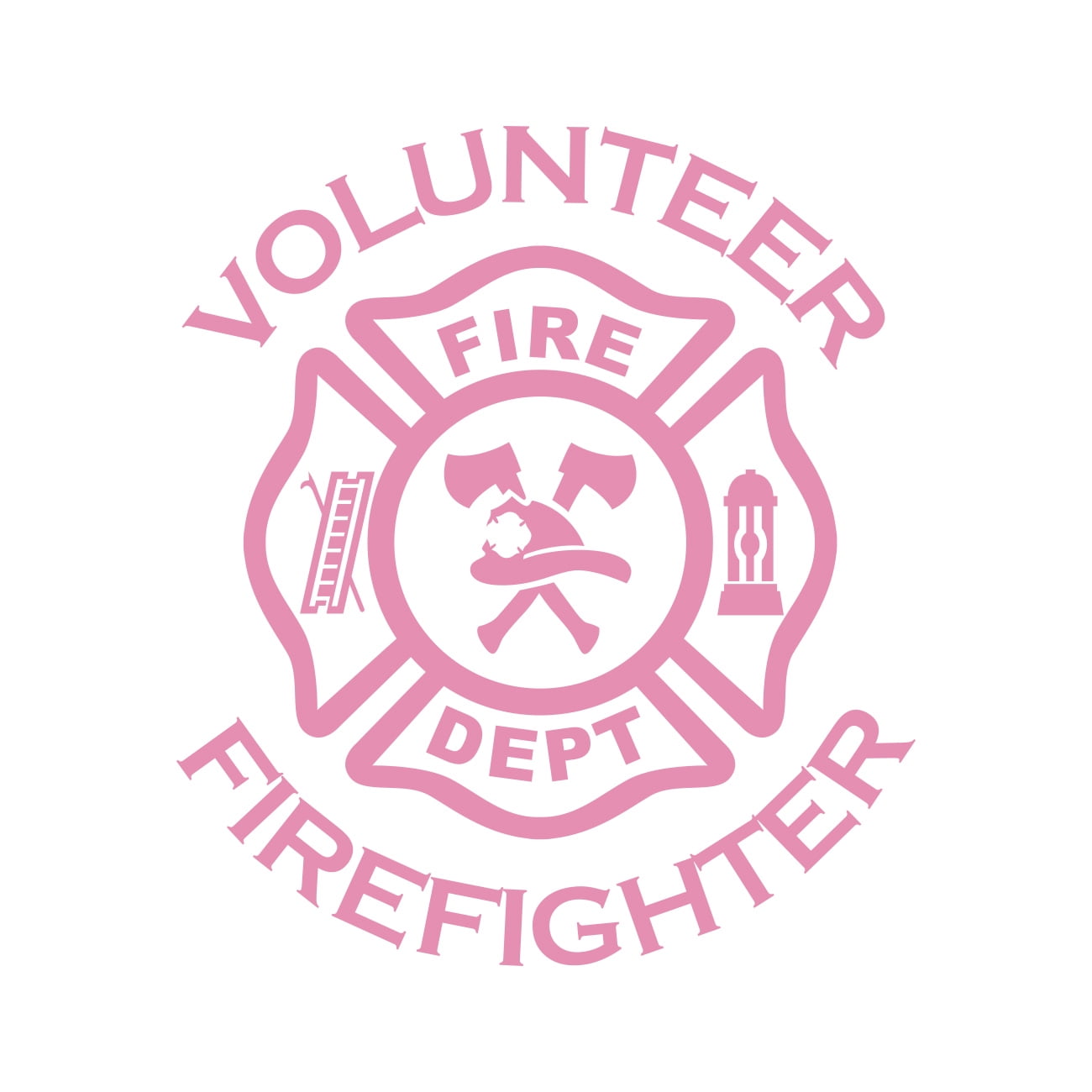 Volunteer Fightfighter Sticker Decal Die Cut - Self Adhesive Vinyl ...