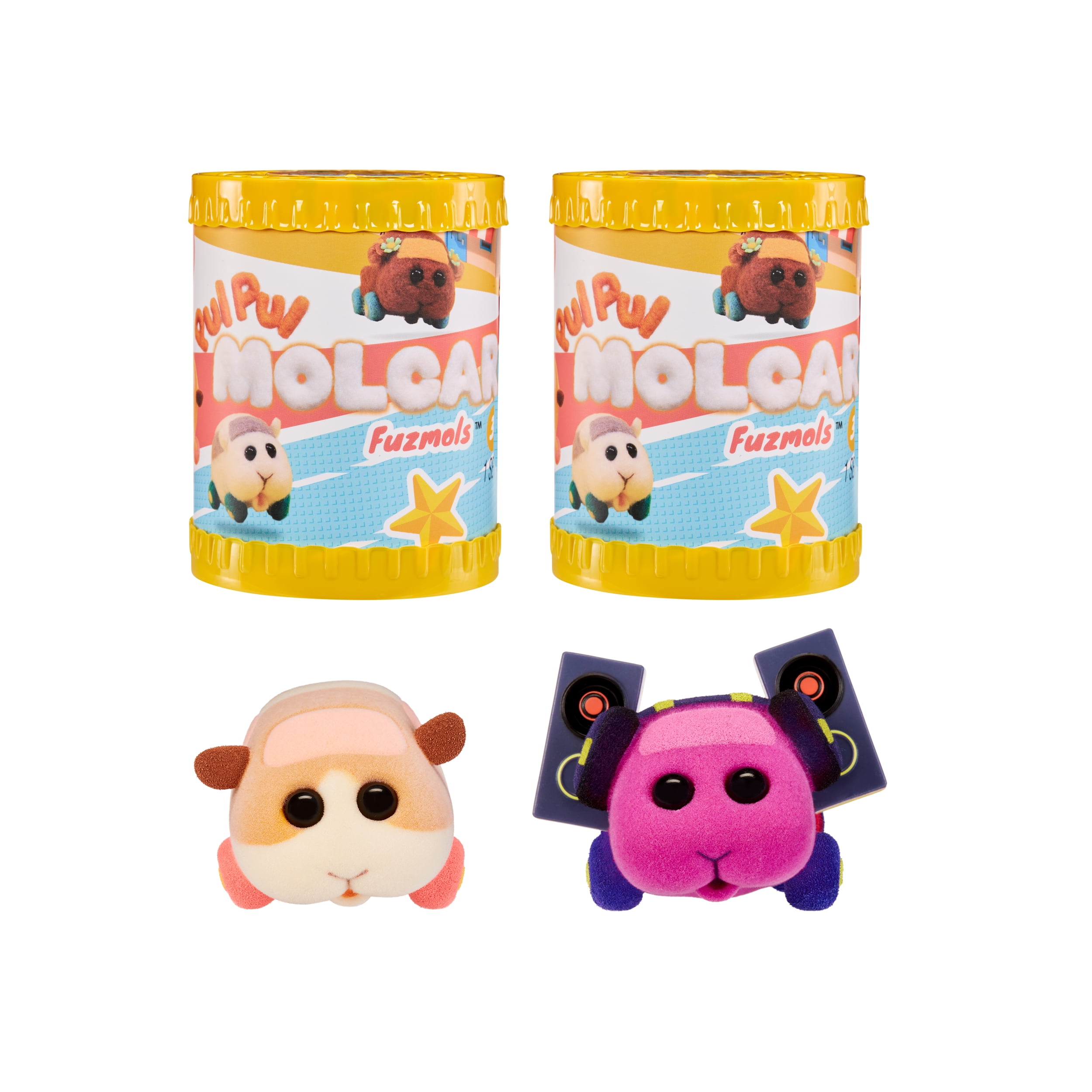 Pui Pui Molcar 2.5 inch Fuzmols Figures Assortment, Flocked, Reusable ...